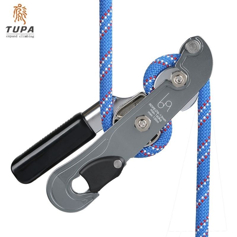 Rock Climbing Descender stop Self-Locking Manual Control Descender ...