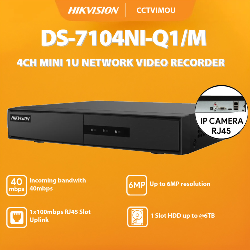 Hikvision DS-7104NI-Q1/M 4CH MINI 1U NVR UP TO 6MP 1HDD UPTO 6TB OFFICIAL | Shopee Malaysia