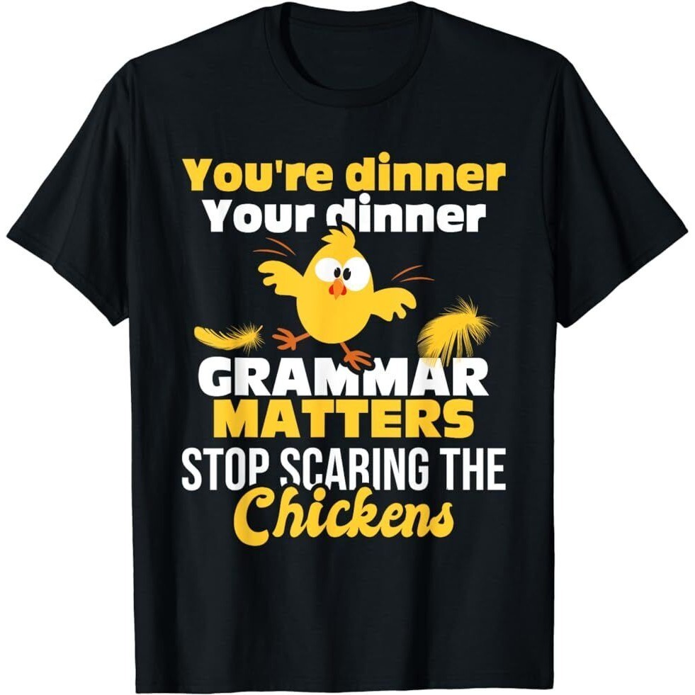 Grammar Matters - Grammar Police English Teacher Grammarian T-Shirt ...
