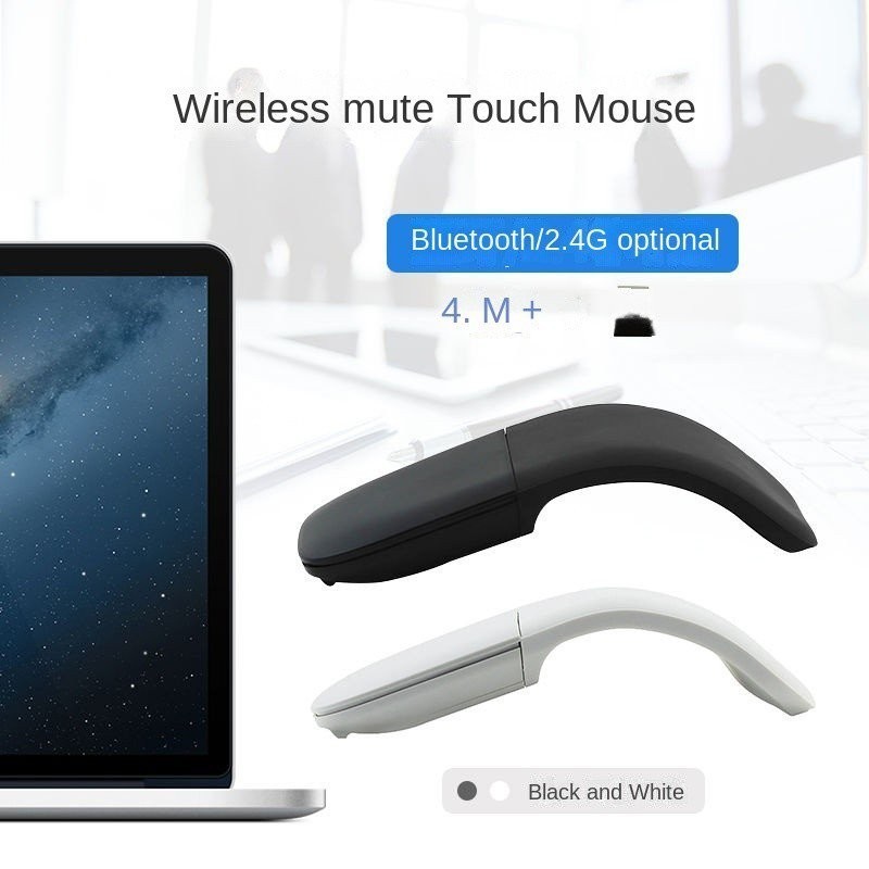 Wireless Touch Mouse 2.4G/Bluetooth Creative Foldable Mouse Wireless ...