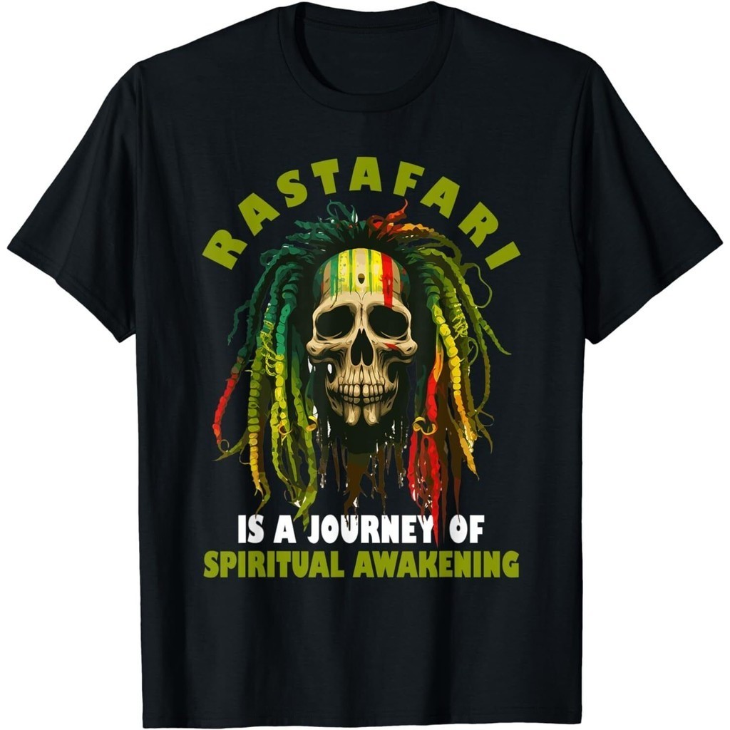 Rasta Skull Ethiopian Flag Reggae Rastafarian T-Shirt | Shopee Malaysia