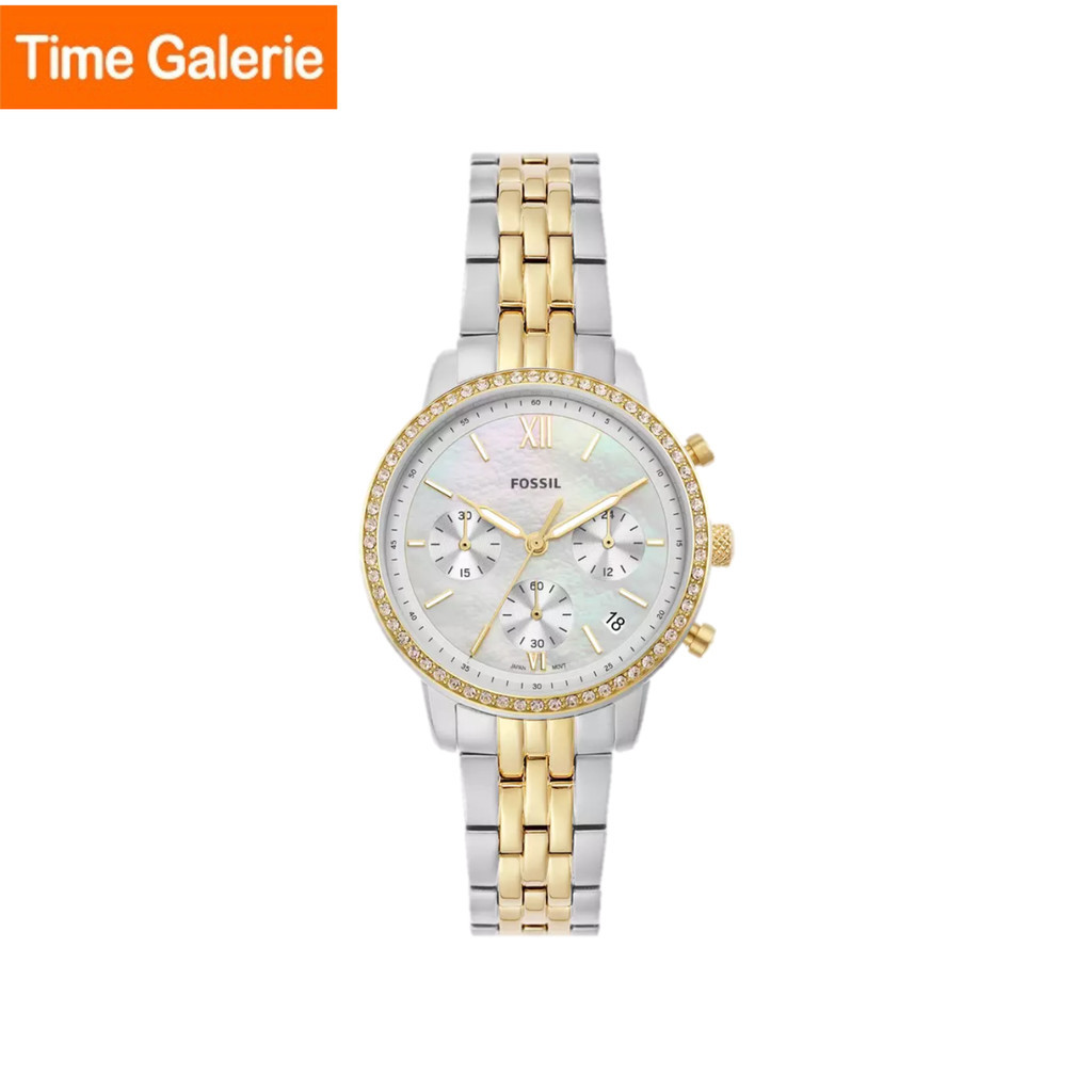 FOSSIL Neutra Chronograph Two-Tone Stainless Steel Women Watch ES5216 ...