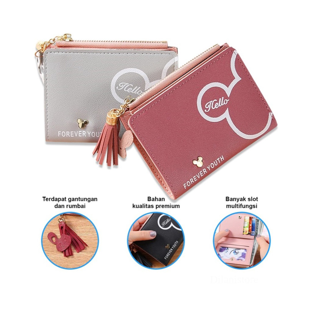 Zamzam D109 Folding Women's Wallet Cool cute cartoon character wallet ...