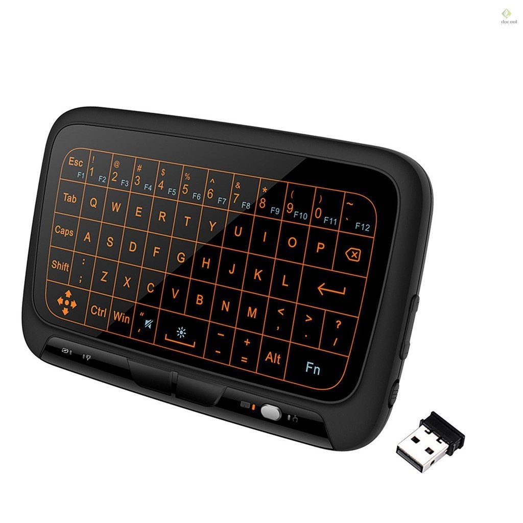 H18+ 2.4GHz Wireless Keyboard Full Touchpad Backlight Keyboard with ...