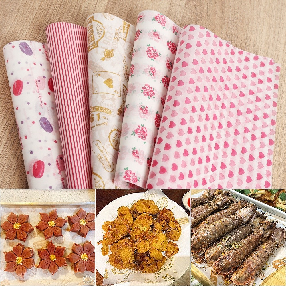 10/50pcs Wrapping paper food Oil-proof Wrapping Paper Bread Sandwich ...