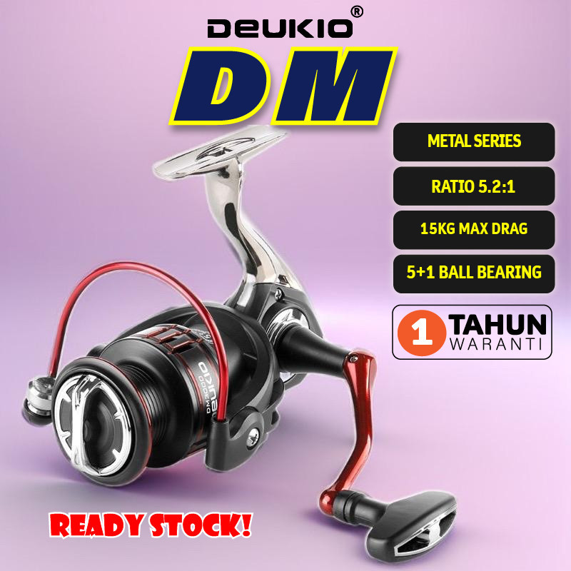 DEUKIO DM Spinning Bajet tapi PADU SIFU DEUKIO DM 15KG MAX Drag kasting Kolam Bottom Pantai ...