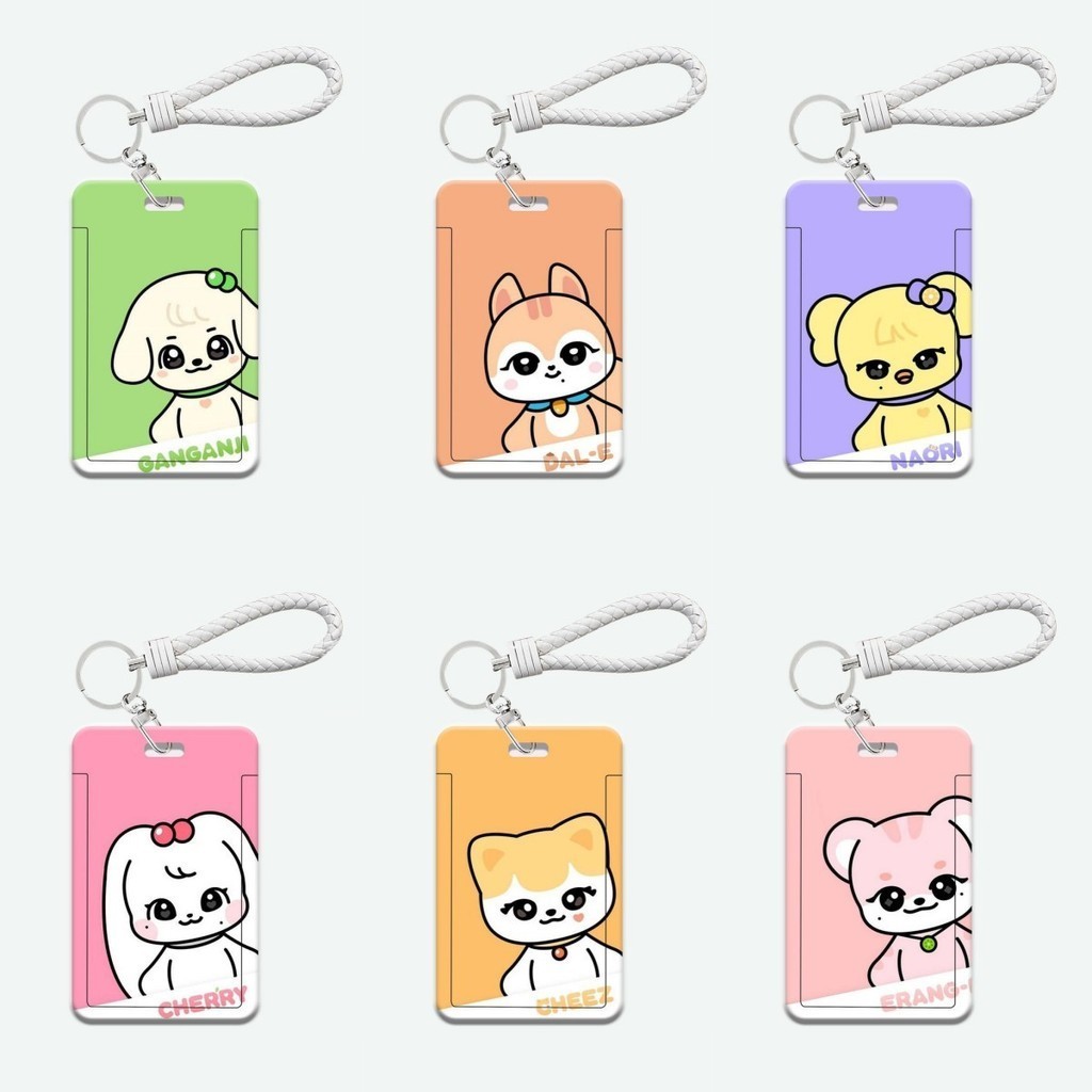 New Kpop Idol IVE MINIVE Cartoon Card Cover Cutting Sleeve Yujin ...