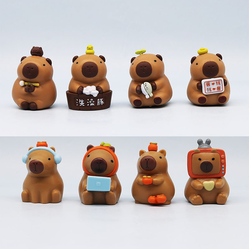 Capybara Action Figure Cartoon Bear Bear Figure Action Toy Doll Gift ...