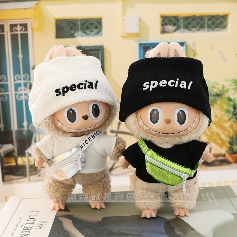 17cm Labubu Baby Clothes Macron Vinyl Mystery Box Pendant Sports ...