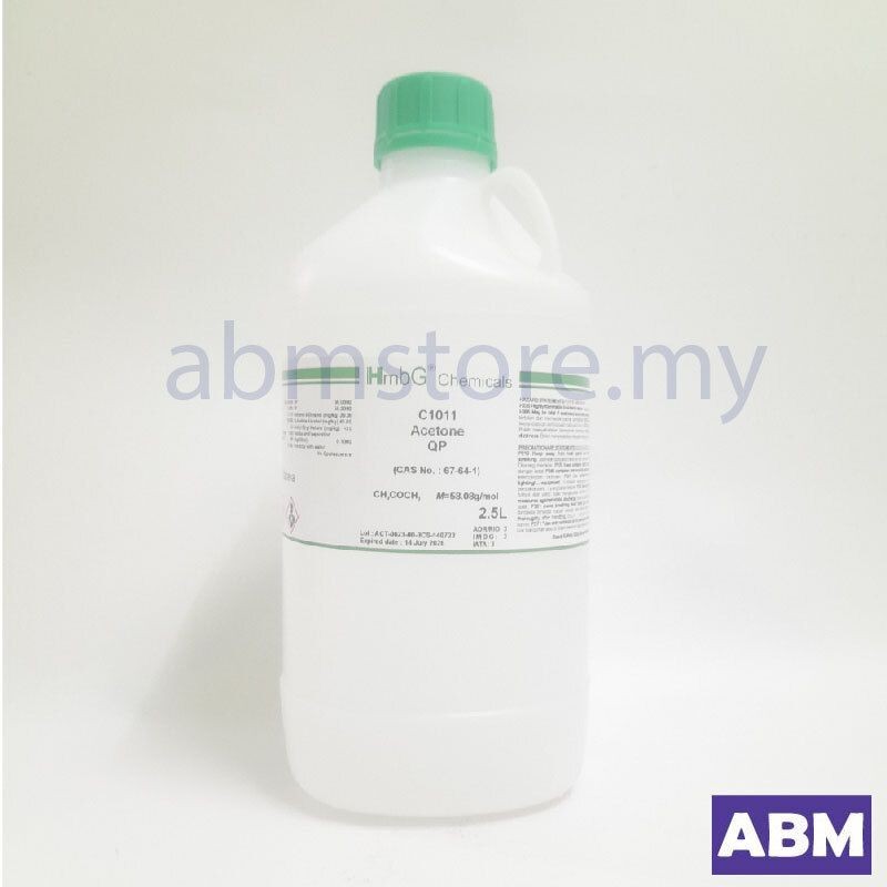 Acetone 99.99% QP, HmbG (2.5L) CAS No 67-64-1 | Shopee Malaysia