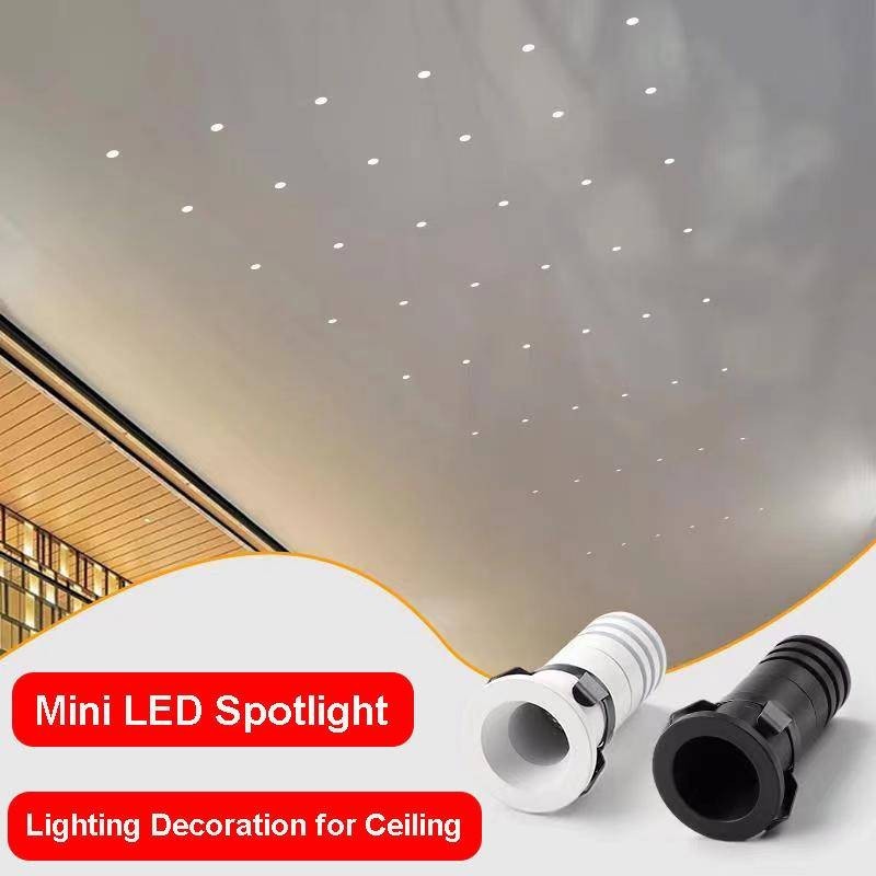 Mini Spotlight Cutout 2cm LED Full Sky Star Ceiling Light 2W Aluminum ...