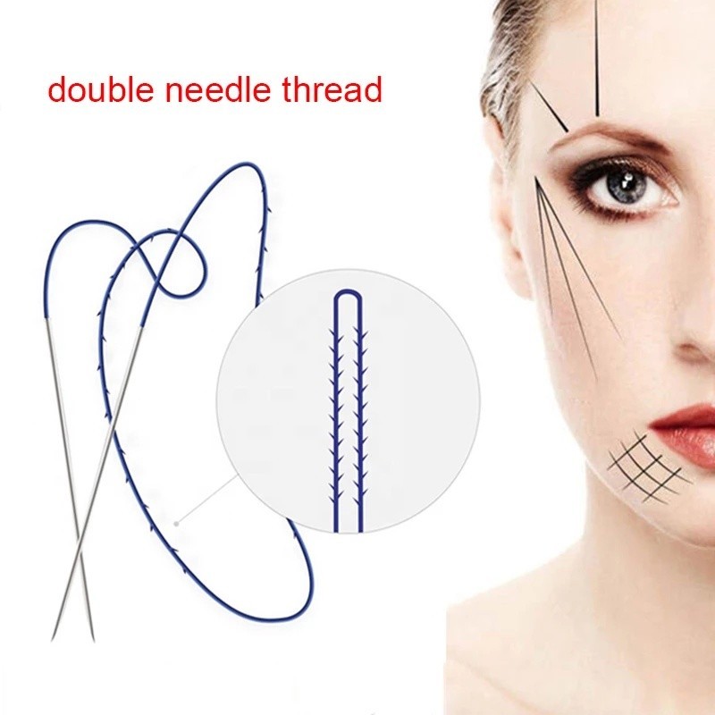 PDO PCL 400mm Thread Double Needle U Cog Molding Fishbone Thread 2pcs ...