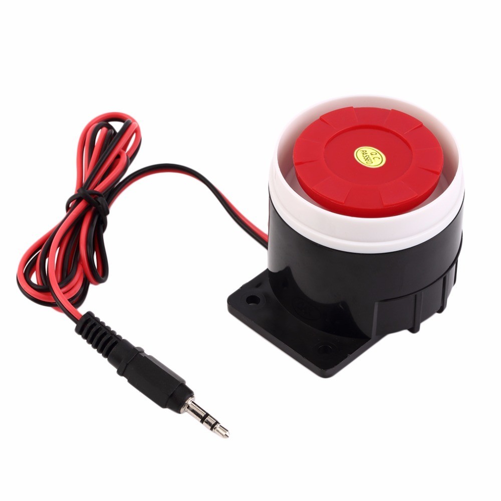 130db Wired Mini Sound Alarm Siren Horn for Alarm System Work with DC5V ...