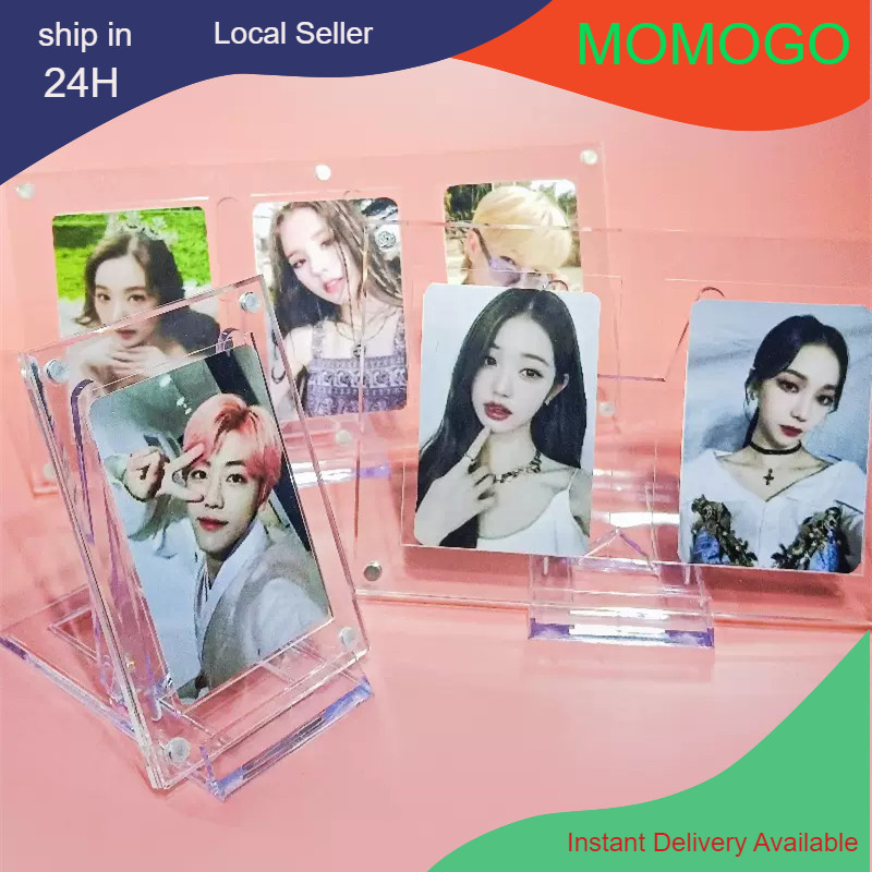 1/2/3 Slots ins Idol Photo Cards Acrylic Photo Frame with Base ...