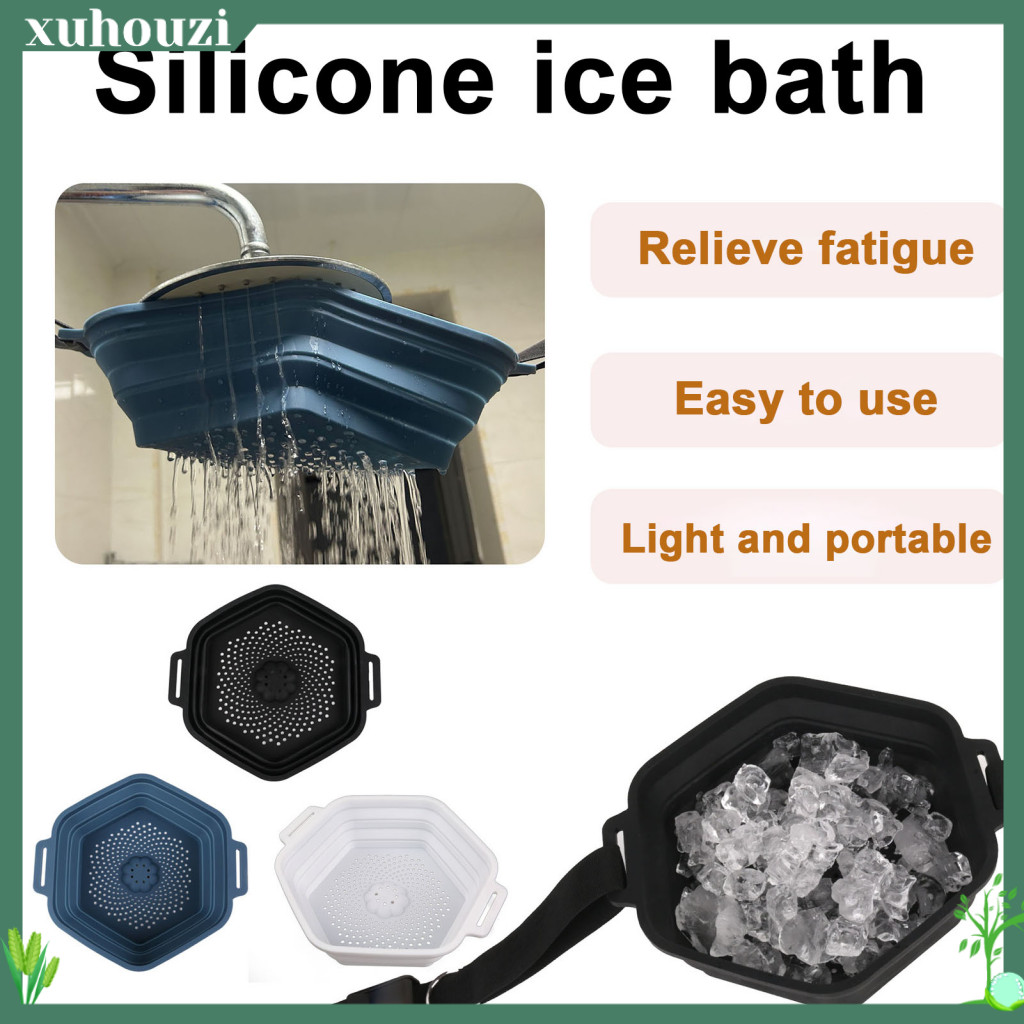 XZ Ice Bath Barrel Fatigue Relief Ice Bath Barrel Portable Foldable Ice ...