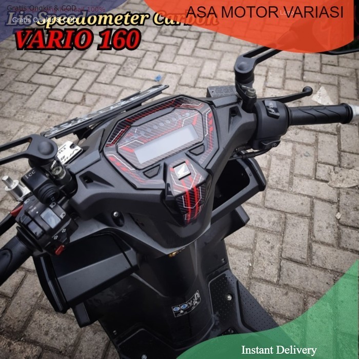 Vario 160 SpeedoMeter Sticker Carbon Resin VARIO motor Speedo Meter ...