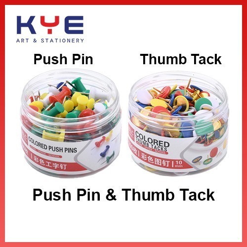 Thumb Tack / Push Pin / Colourful Push Pins | Shopee Malaysia