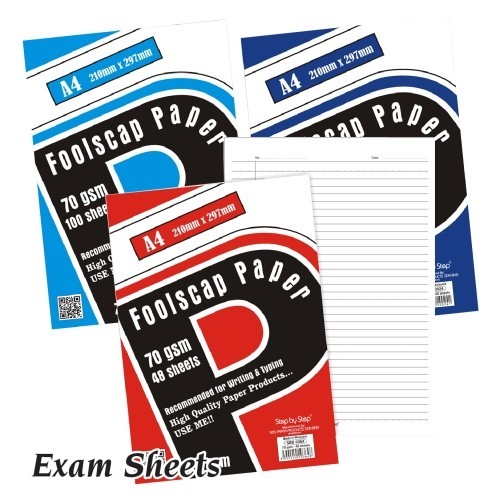 A4 Exam Sheet | 70gsm 80gsm | Foolscalp Paper | Kertas Kajang | Shopee ...