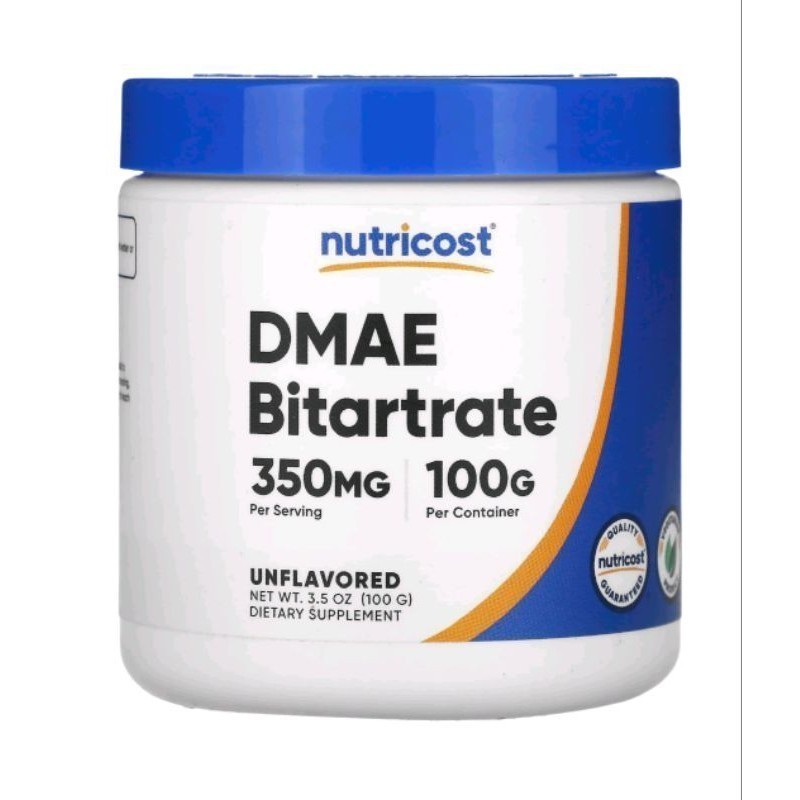 Nutricost, DMAE Bitartrate, Unflavored, 350 mg, 3.5 oz (100 g) | Shopee ...