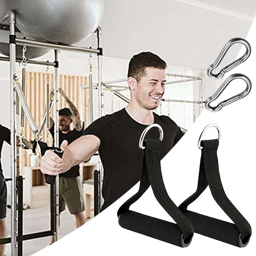AIGONI™ 2Pcs Exercise Band Handles Anti-Slip Fitness Strap Attachment ...
