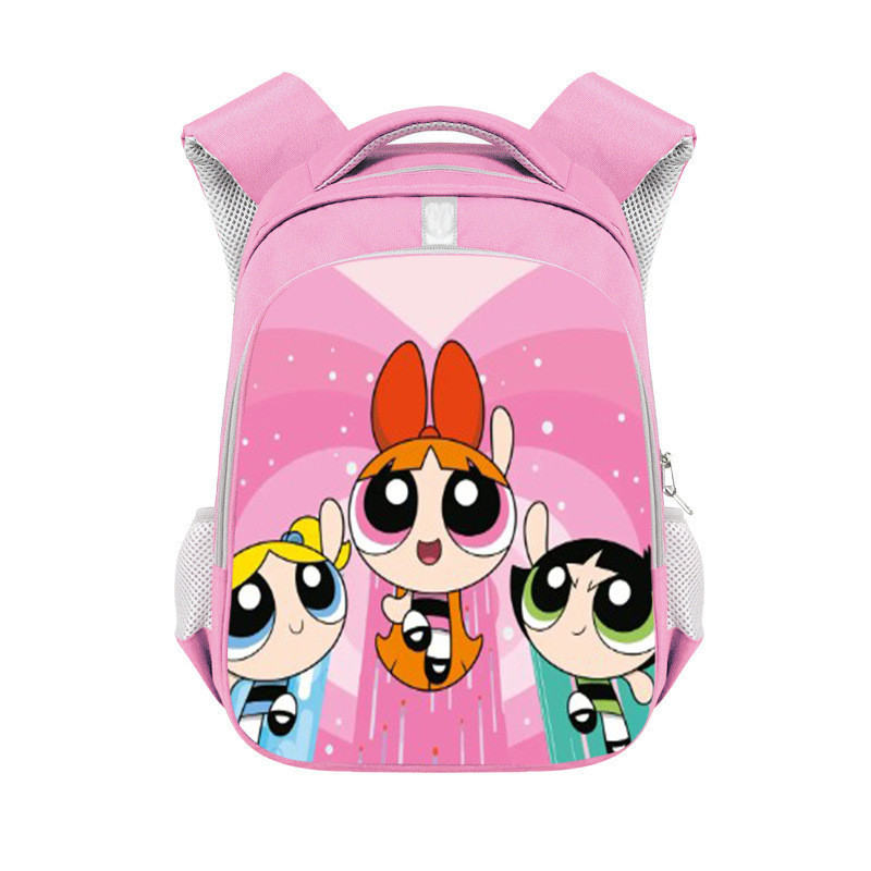 The Powerpuff Girls Backpack Girls Pink Backpack Cute Cartoon Backpack ...