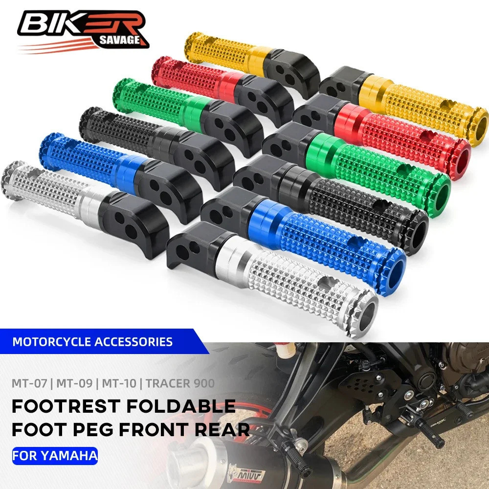 Front Rear Motorcycle Footrest Foot Peg For YAMAHA MT-07 Tracer MT-10 ...