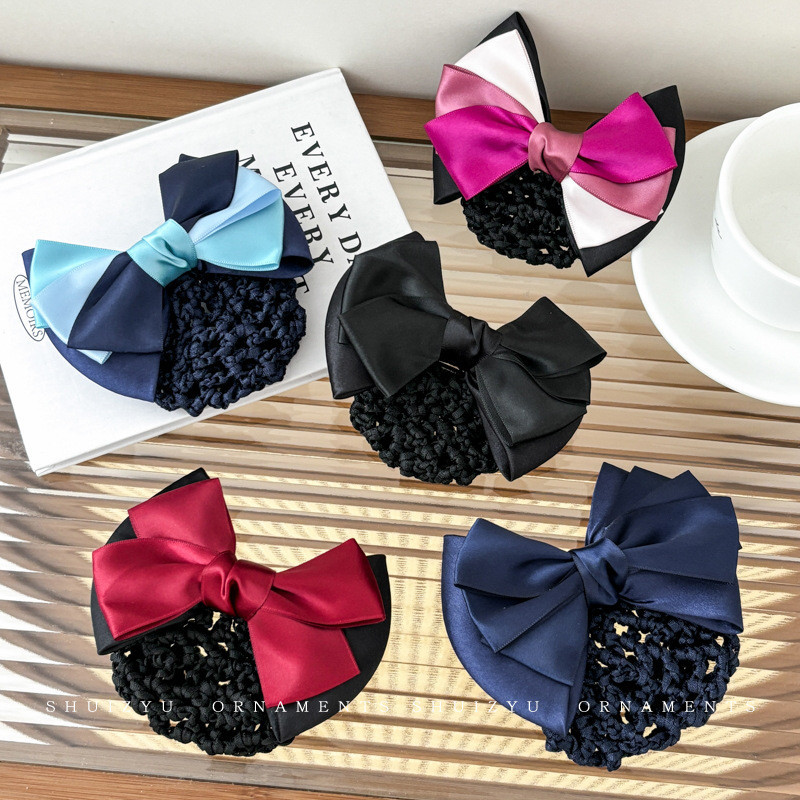Elegant Black Hair Net Bun Invisible Women Hair Bun Hair Accessories ...