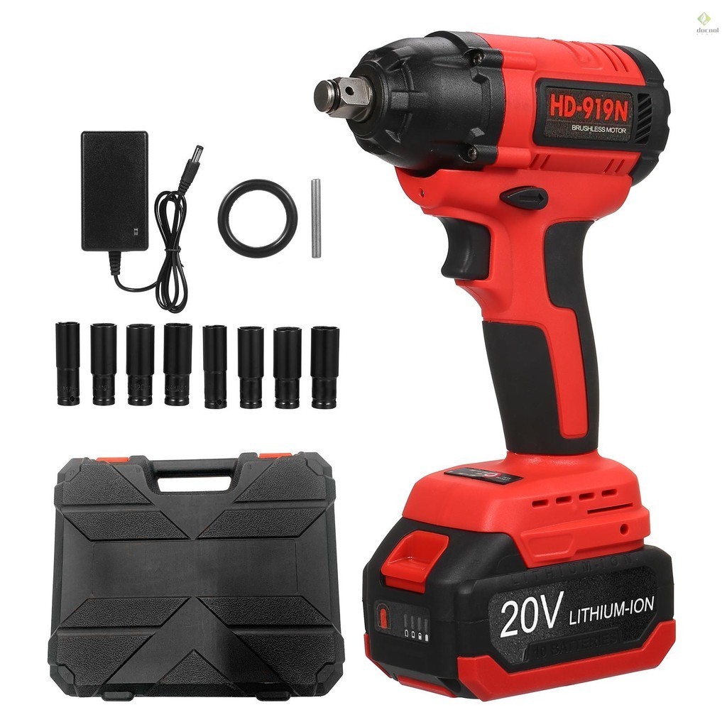 Lepmerk Brushless Cordless Impact Wrench 1/2 inch Electric Impact ...