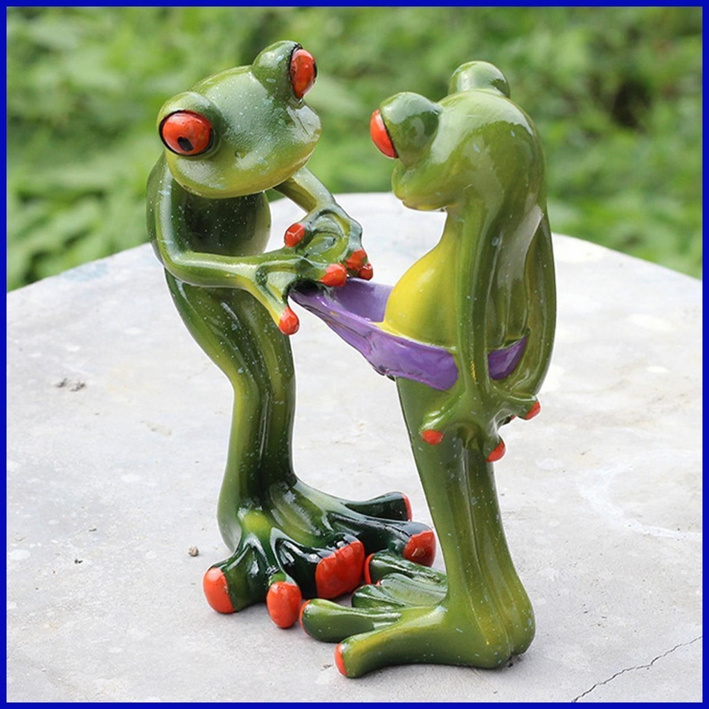Yoga Frog Garden Statue Resin Yoga Frog Sculpture Funny Frog Statue ...