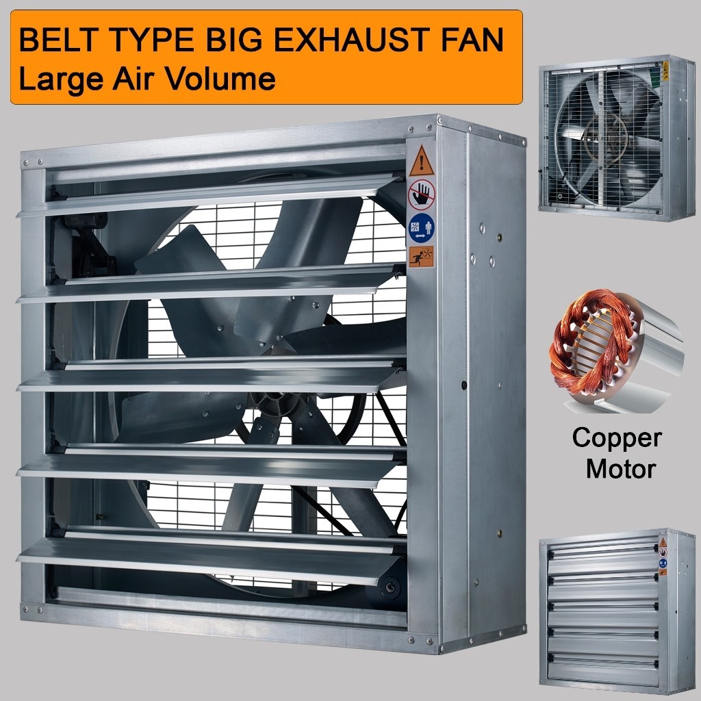 WinGuard Heavy Duty Copper Metal Clad Belt Type Big Industrial Exhaust ...