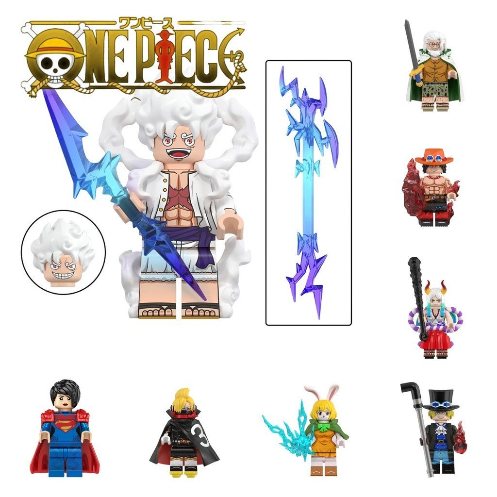 One Piece Anime Series Luffy Assembling Building Blocks Figures ...