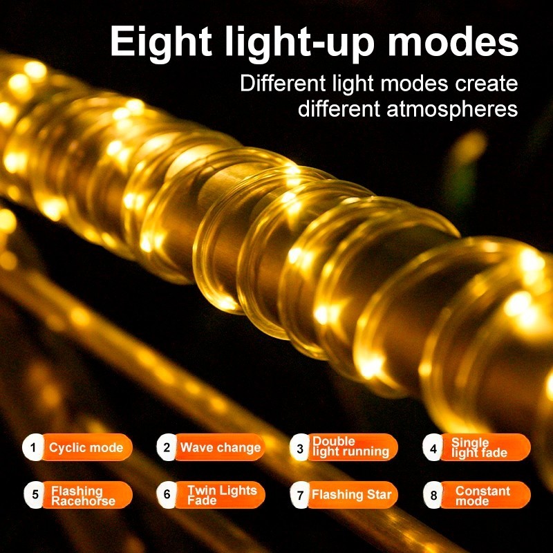 20M Solar Lights LED Fairy String Lights Waterproof Solar Powered Strip ...