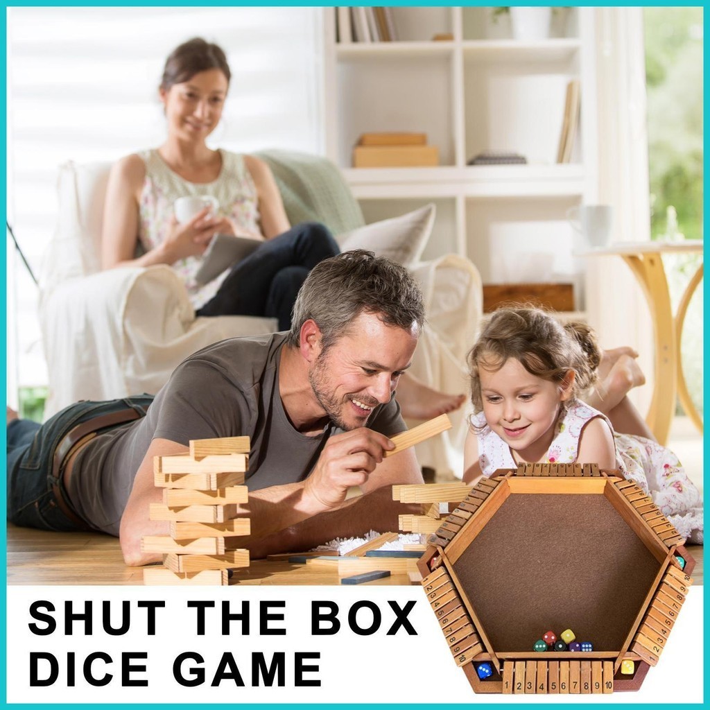 Shut The Box Game Travel Wooden Shut The Box Game Travel Shutter Box ...