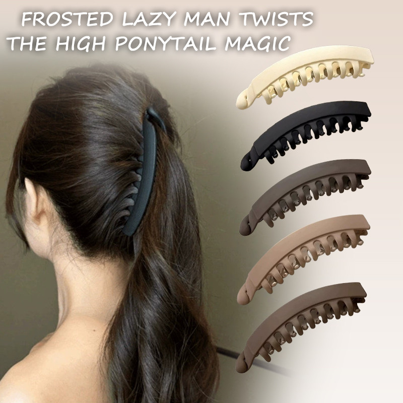【YUNYUAN】 New Korean Retro One-line Clip Hair Clip for Women with Back ...