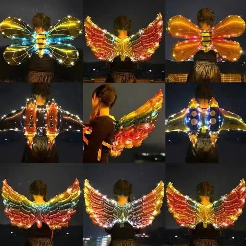 Luminous Inflatable Angel Wings Balloon Back Decoration Children Small ...