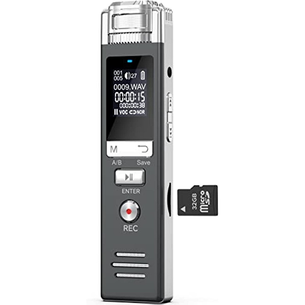 Digital Voice Recorder, Digital Recorder with Playback, Voice Activated ...