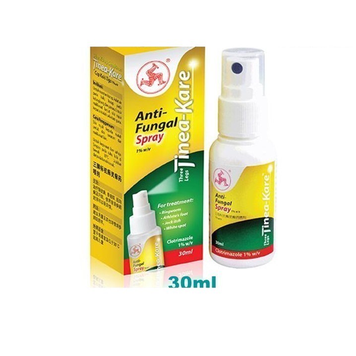 Three Legs Tinea Kare Anti-fungal Spray 30ml EXP:05/2026 [ 3 leg, Tinea ...