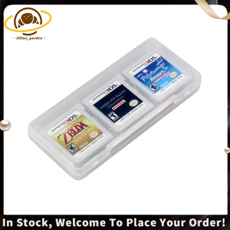 Clear 6 in 1 Game Card Storage Case Cartridge Box for Nintendo 3DS XL ...