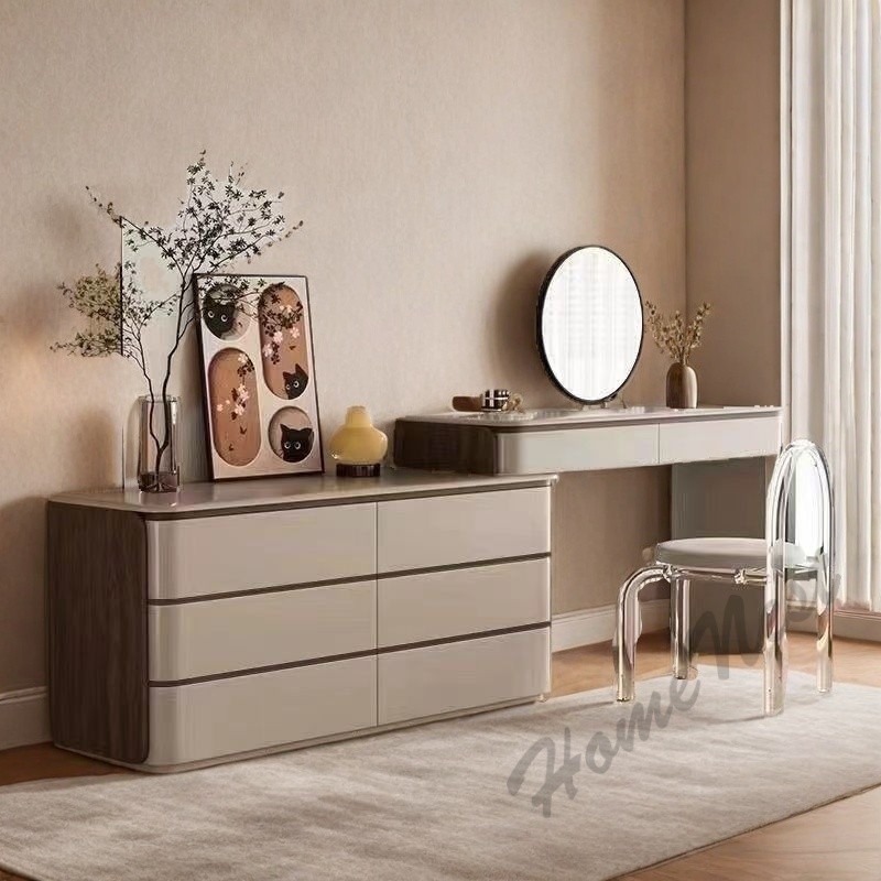 【Eco-friendly】Dressing Table Storage Cabinet Integrated drawer cabinet ...