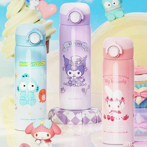 bekas air tahan sejuk botol air tahan sejuk kuromi tumbler tahan sejuk Sanrio Magic Bounce Lid ...