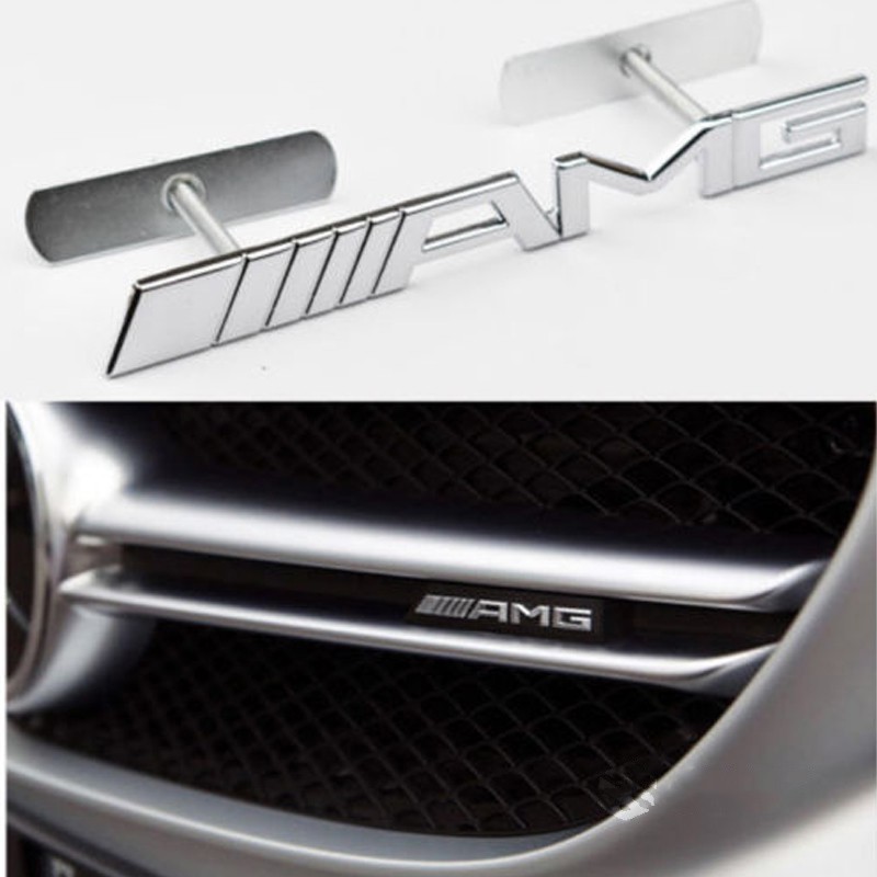 Mercedes-Benz 3D Metal AMG Logo Emblem Hood Badge Front Grille ...