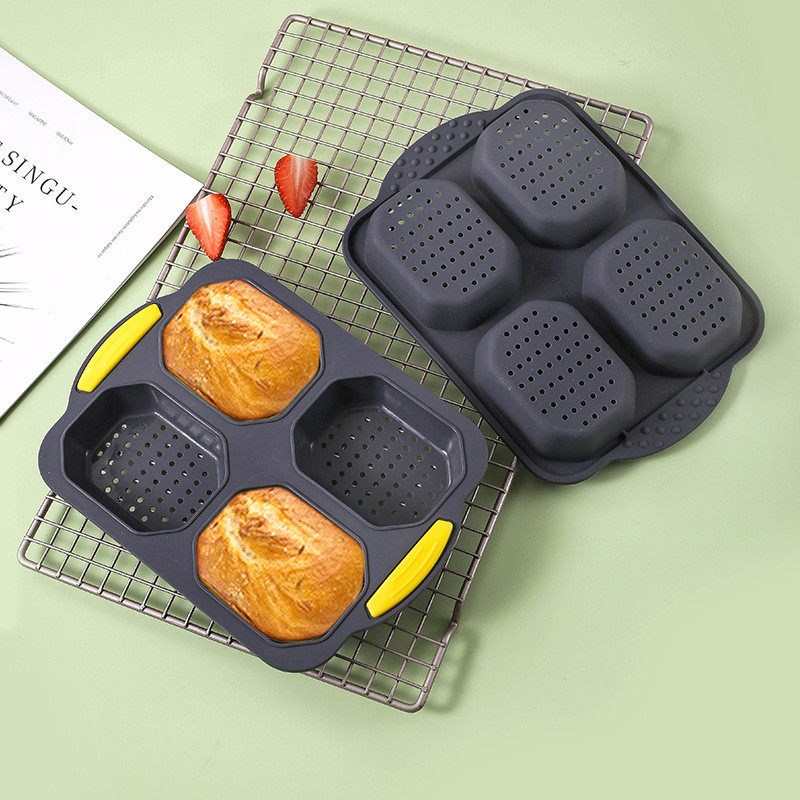 Kuali Pembakar Roti Baharu Acuan Silikon Gred Makanan Grid Peralatan ...