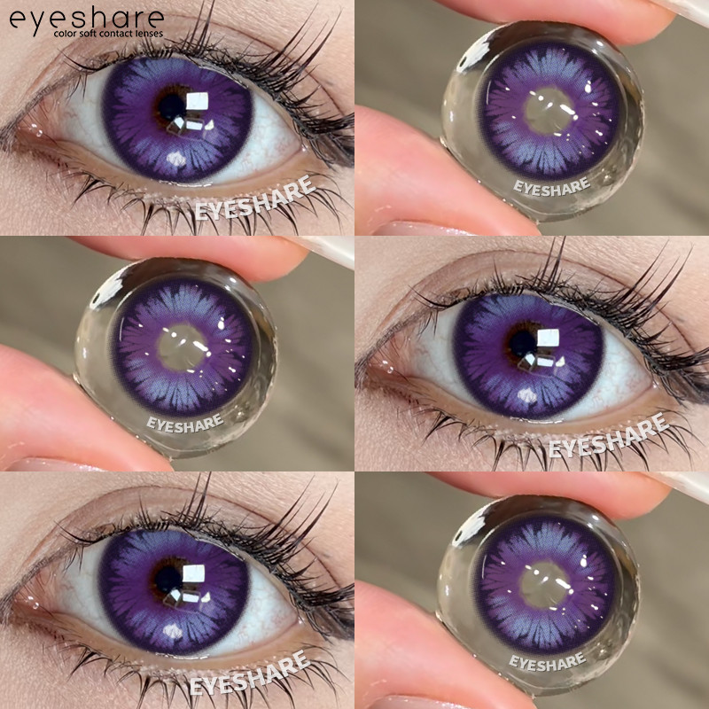 EYESHARE 2025 New Cosplay Purple Contact Lenses Daily Eye Makeup Role ...