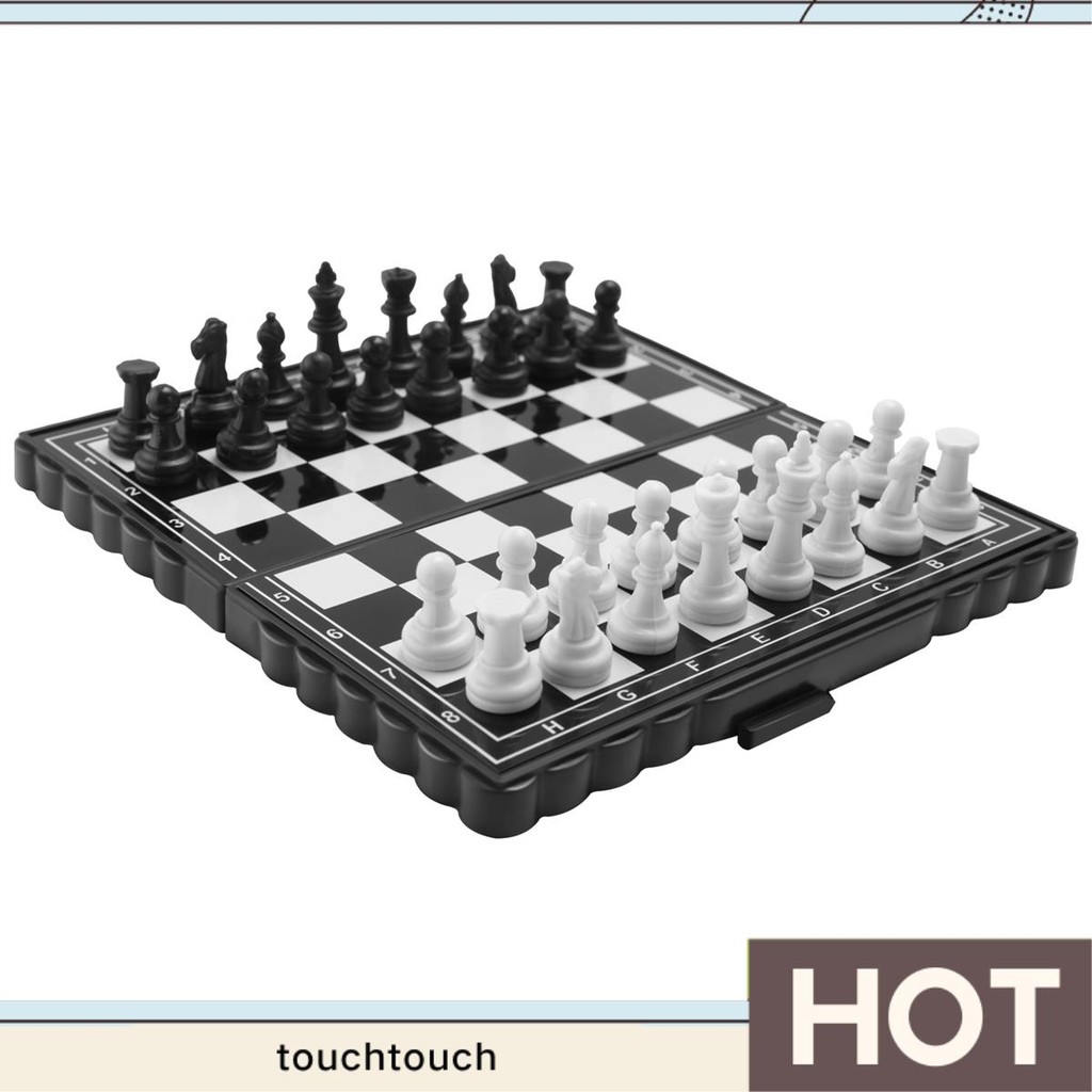 5x5 Inch Chess Portable Plastic Folding Board With Magnetic Chess Game ...