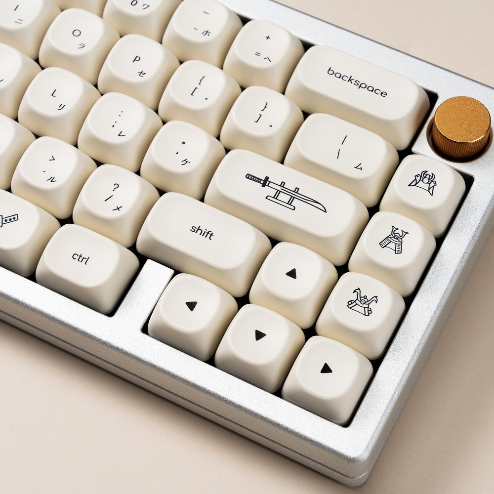 Minimalist Samurai Keycap MOA Profile 124 Keys PBT Dye Sublimation ...