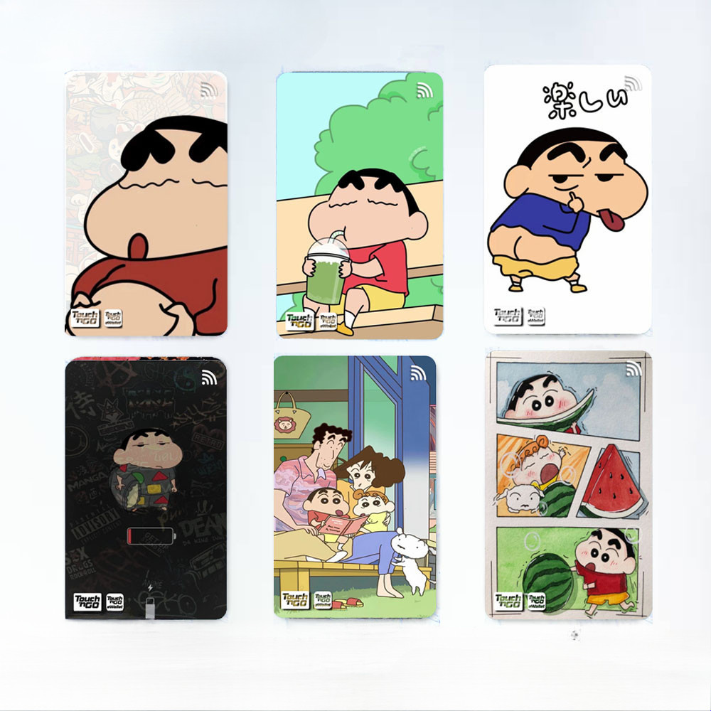 ( SHIN CHAN Series 3 ) Touch n Go Card Sticker WaterProof High Quality Cover Card Sticker Cover ...