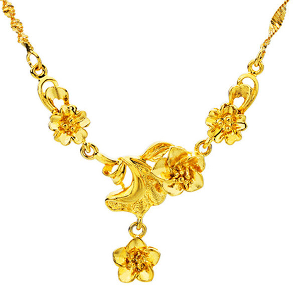 rantai leher rantai couple rantai leher perempuan Exquisite Flower ...