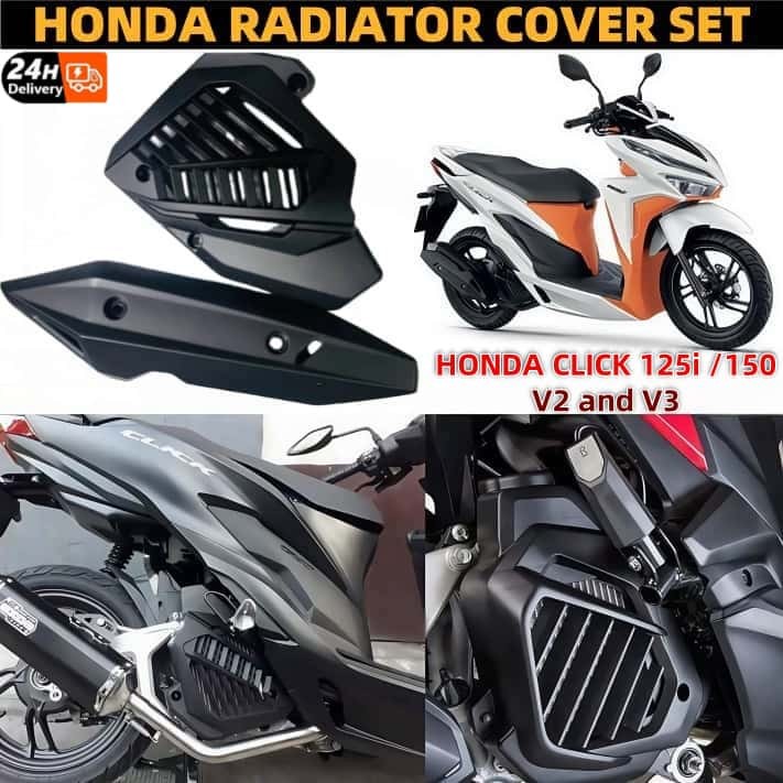 HONDA RADIATOR COVER SET FOR HONDA CLICK 125i /150 V2 and V3 | Shopee ...