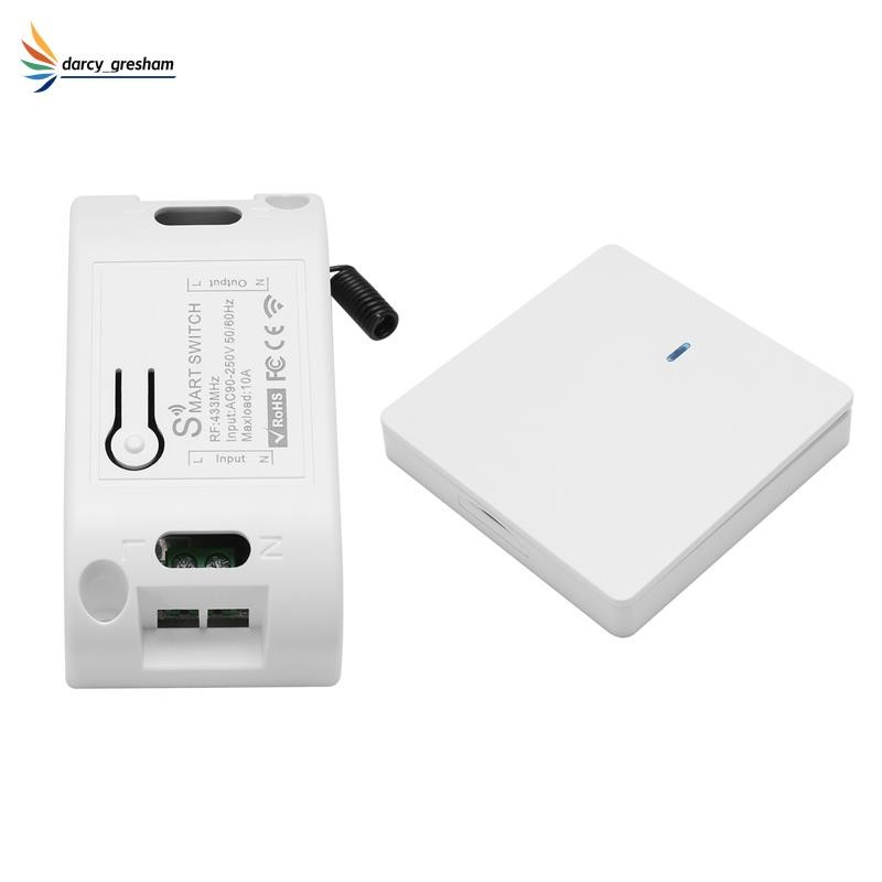 Wireless Smart Light Switch RF 433MHz Lighting Control Intelligent ...