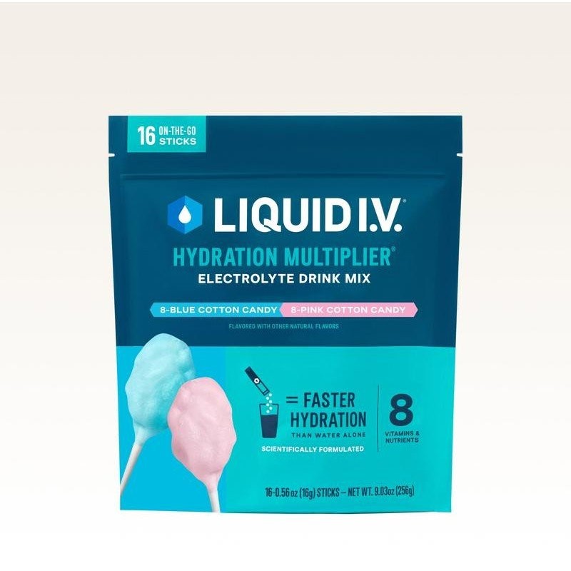 Liquid I.V. Hydration Multiplier - Cotton Candy - Hydration Powder ...